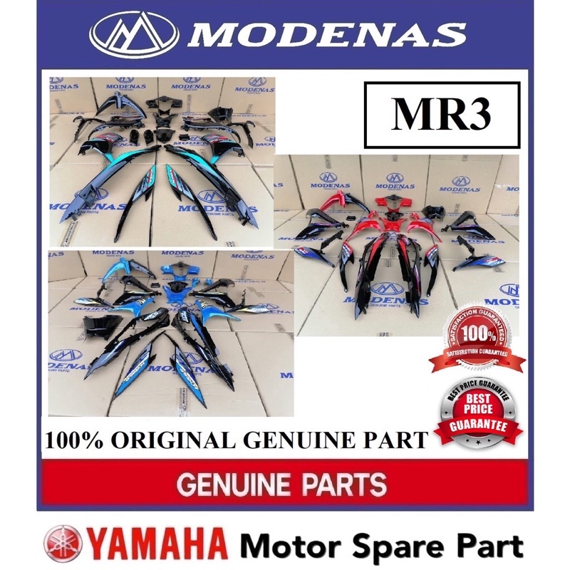 (Sticker Tanam) Modenas KRISS MR3 EURO 3 Disc Brake Original Body Cover ...