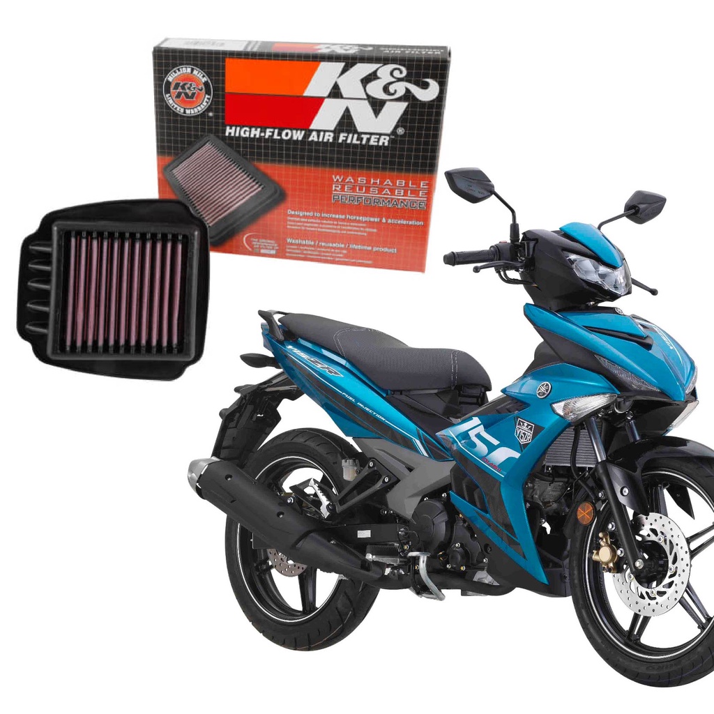 YAMAHA Y16 Y16ZR Y15 Y15ZR K&N AIR FILTER ORIGINAL YA-1515 KNN YSUKU ...
