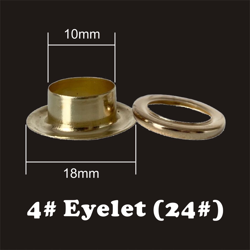 Eyelet 4# / 24# for Banner / Bunting / Advertising (500sets) | Shopee ...