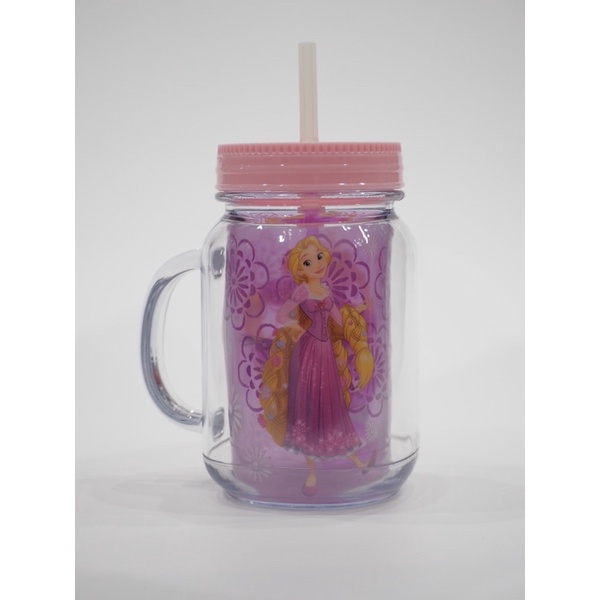 Glass "Princess Rapunzel" (Rapunzel) With Straw Imported From Disney ...