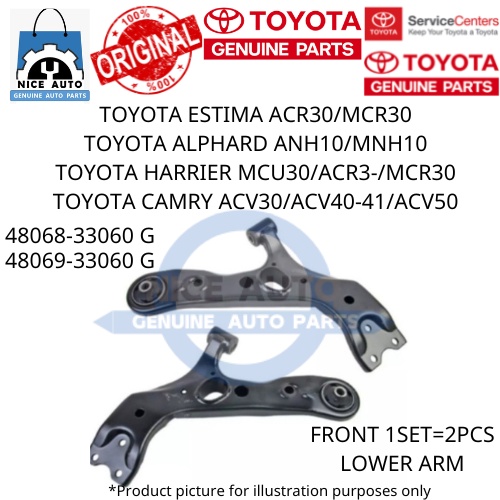 TOYOTA ESTIMA ACR30/ TOYOTA ALPHARD ANH10/ TOYOTA HARRIER MCU30/MCR30 TOYOTA CAMRY ACV30/ACV40 ...