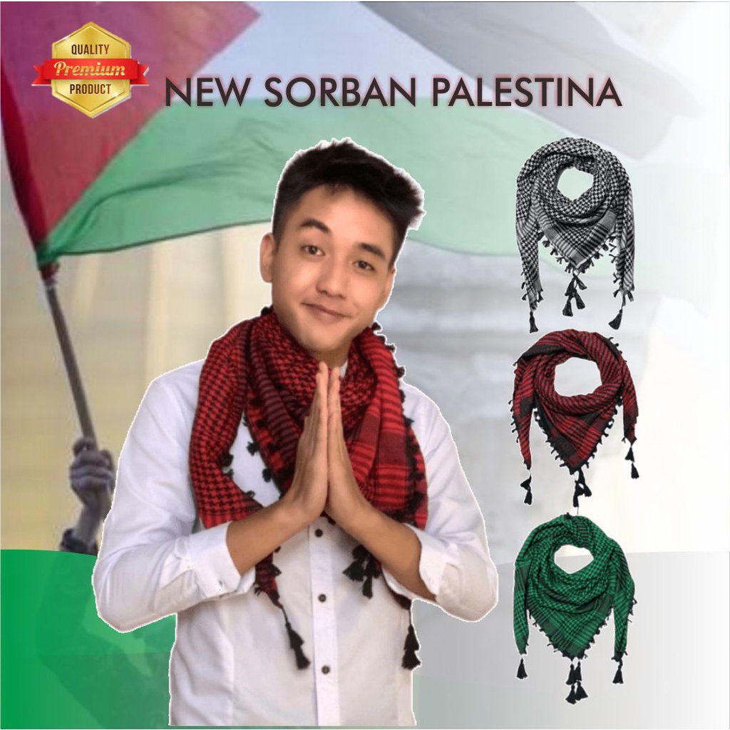 Premium Tassel Shemagh Turban By Hajj and Umrah Arabic Turban | Shopee ...