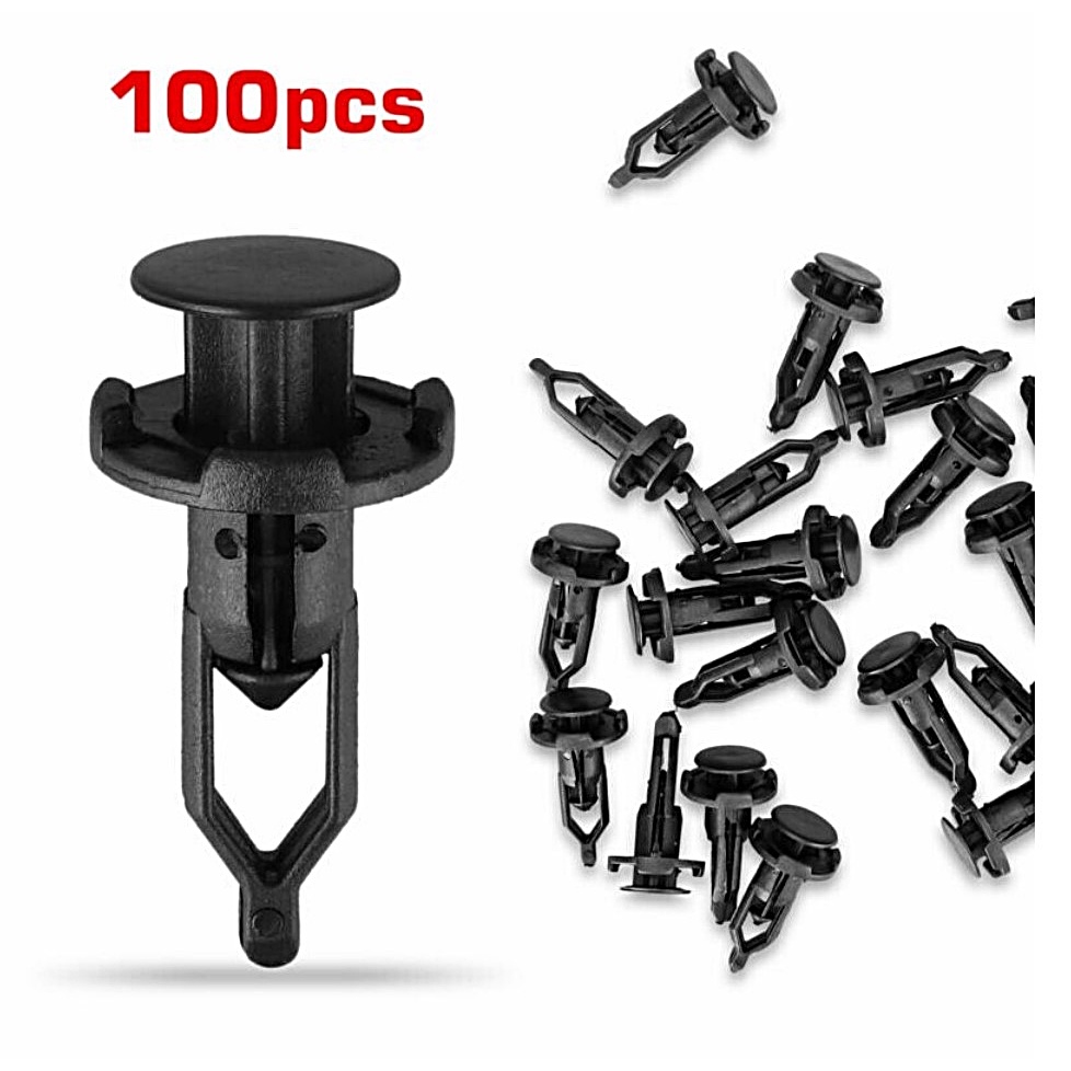 100PCS Car Clip Bumper Fastener Clip Vios Camry Altis Alphard Vellfire ...
