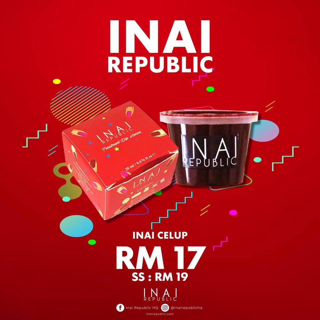 INAI MODEN 5KALI MERAH INAI REPUBLIC (INAI CELUP) | Shopee Malaysia