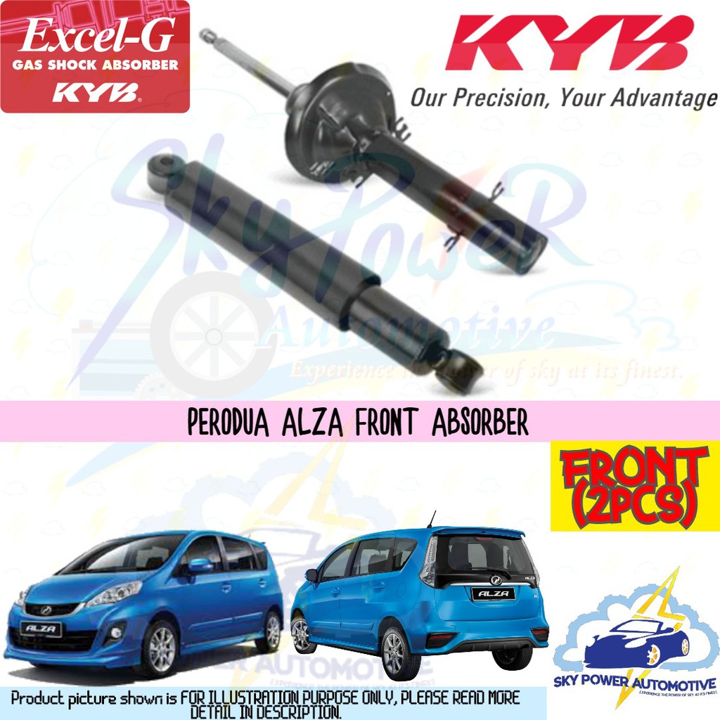 PERODUA ALZA 1.5 (D46T) (YEAR 2009-ON) KAYABA (KYB) EXCEL-G GAS SHOCK ...