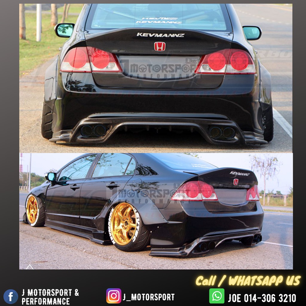HONDA CIVIC FD SUPER DUCK TAIL SPOILER WING | Shopee Malaysia