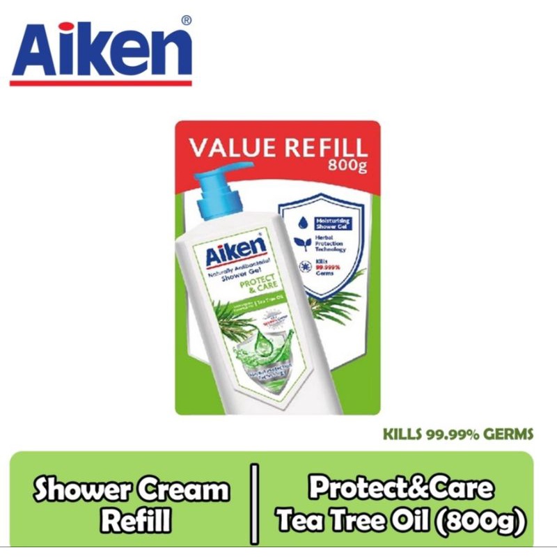 Aiken Antibacterial Shower Gel Refill Pack 800g | Shopee Malaysia