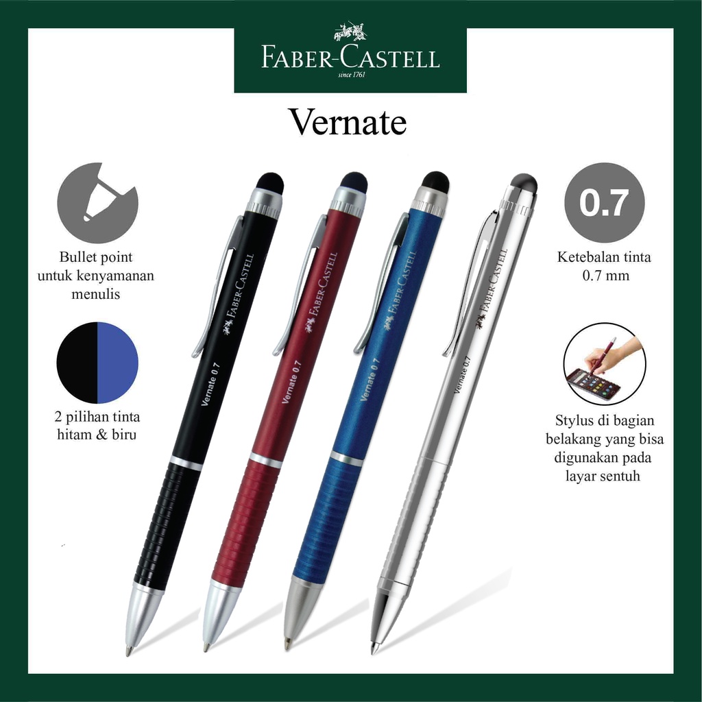 Faber Castell Stylus Pen / Vernate Smartphone Ballpoint Pen / Size 0.7 ...