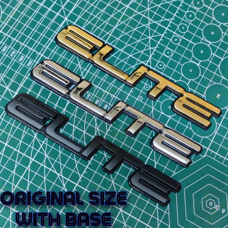 🌟WITH TAPE & BASE🌟 ORIGINAL SIZE PERODUA VIVA ELITE WORDING LOGO ...