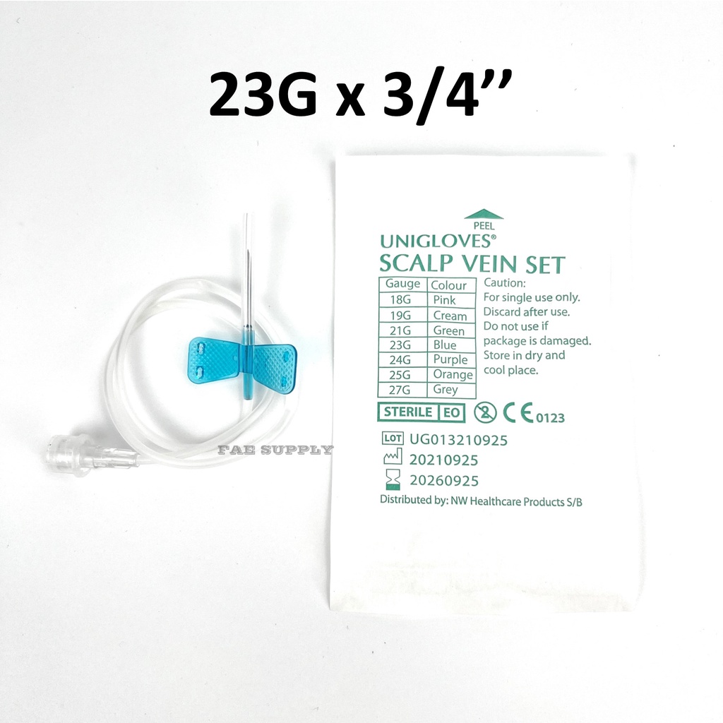 Butterfly Needle Scalp Vein Set 21G 23G 25G 27G 100pcs/box Winged ...