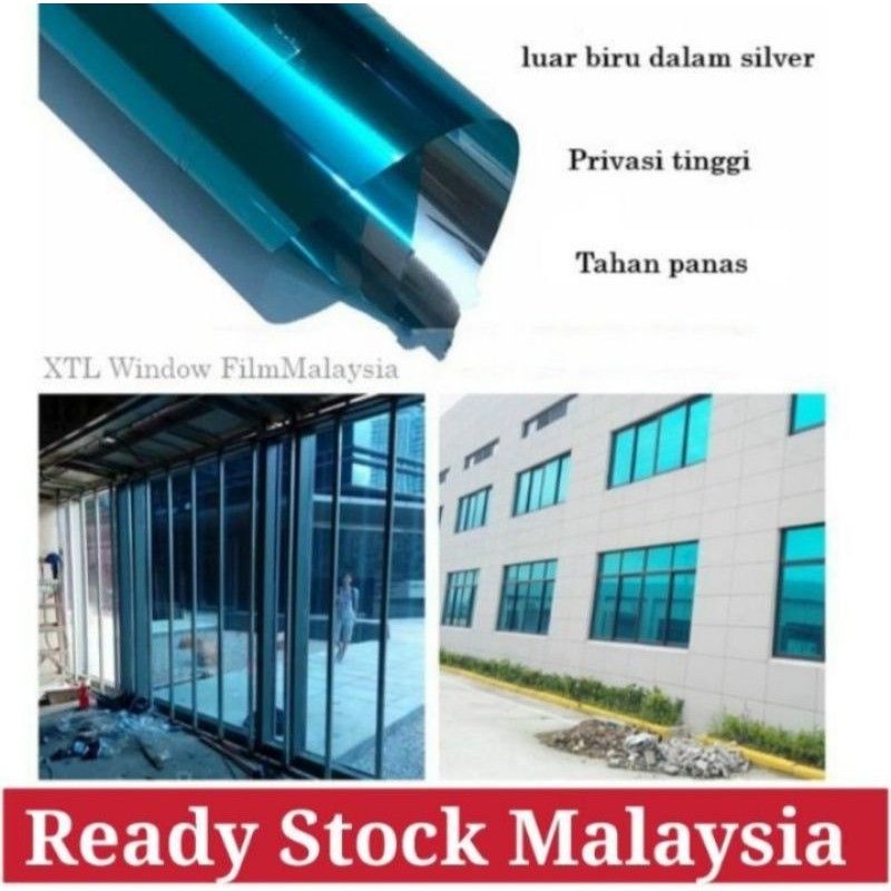 ×NO COD TQ× Tinted Silver Blue/Tinted Rumah/Tinted Tingkap Rumah/Tinted ...