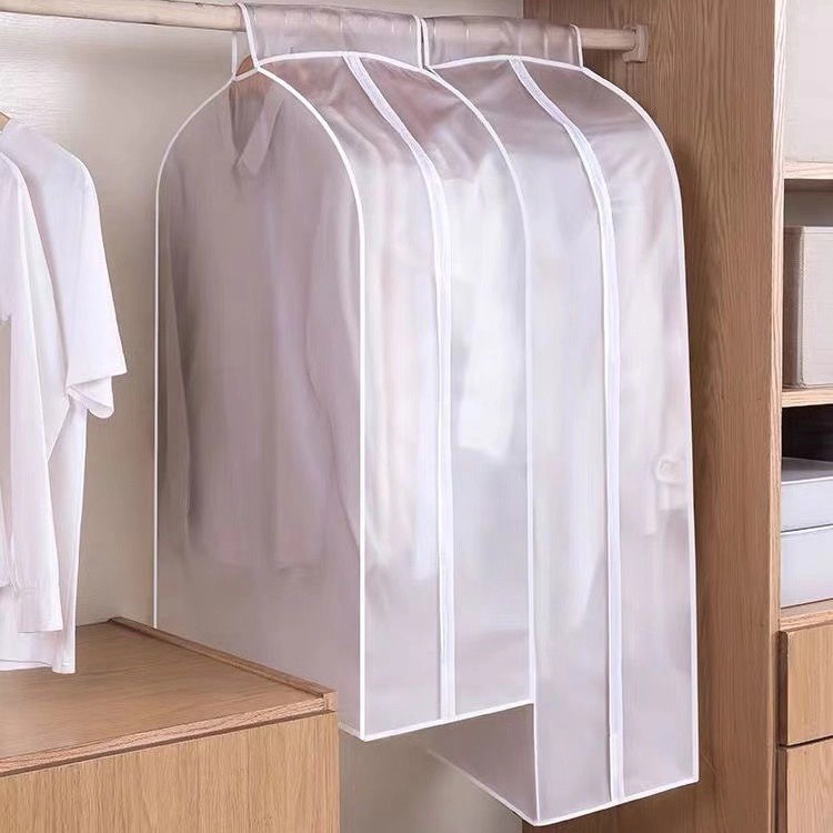 Wardrobe Plastic Clothes Cover Rack Hanging Cover Cloth Hanger Cover ...