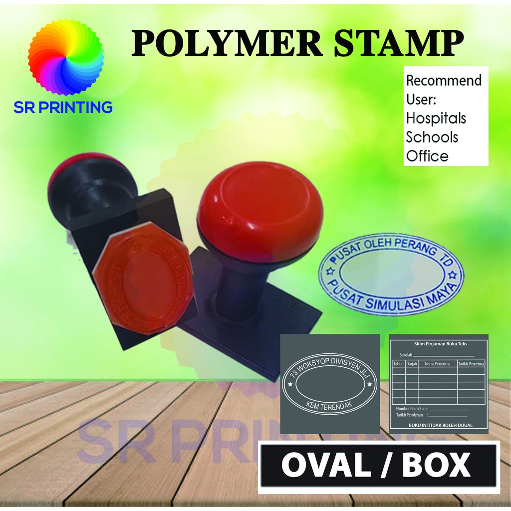 SAME DAY POST OUT Rubber Stamp Custom Made Cop Getah (Name Chop ...