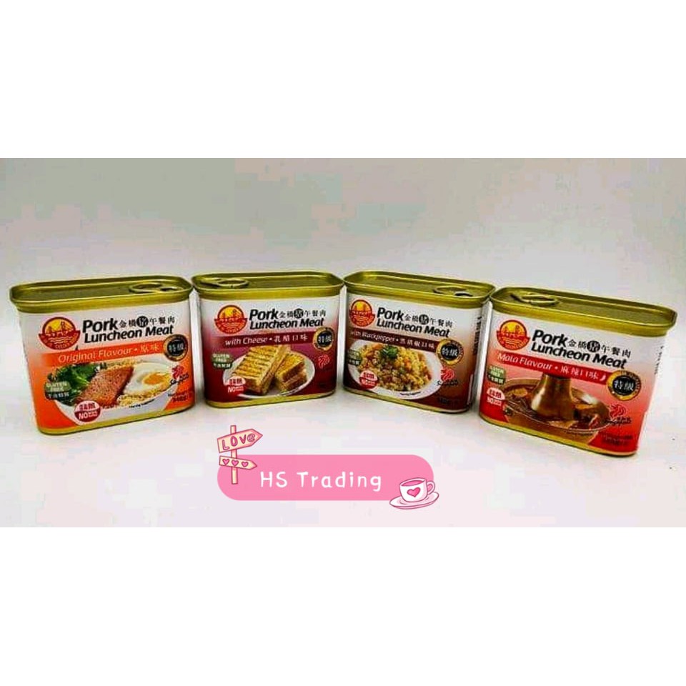 Golden Bridge Pork Luncheon Meat Original 340G 【金桥午餐肉】 | Shopee Malaysia