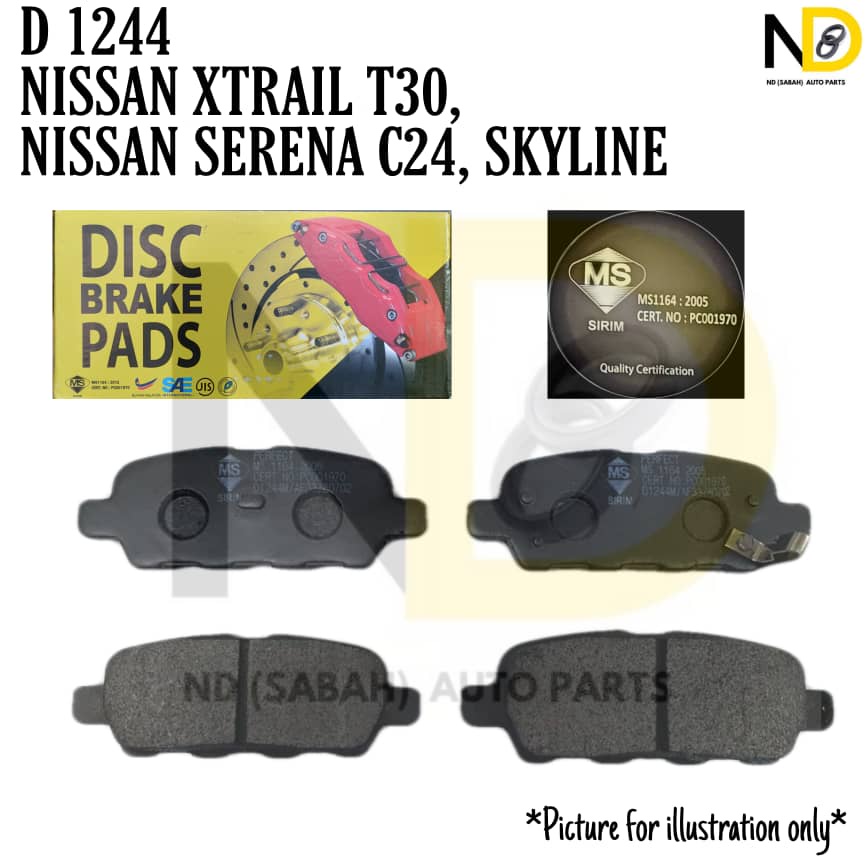 NISSAN X-TRAIL T30 / T32 / SERENA C24 / C26 / TEANA J32L / L33L D1244 ...