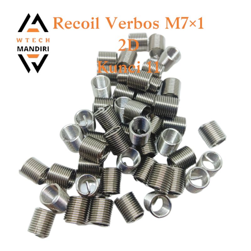 Recoil Helicoil Verbos M7×1 2D Recoil Drat Bolt slack dol key 11 ...