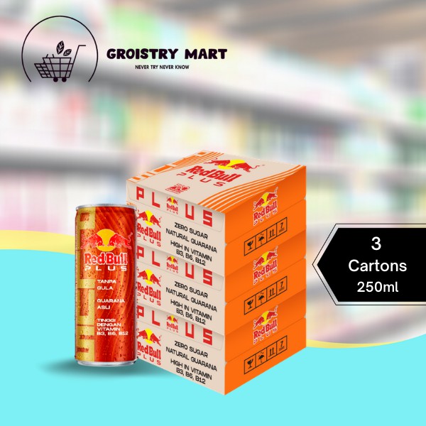 Red Bull Plus Can 250ml ( 72 x 250ml ) 3 Cartons [Klang Valley ...