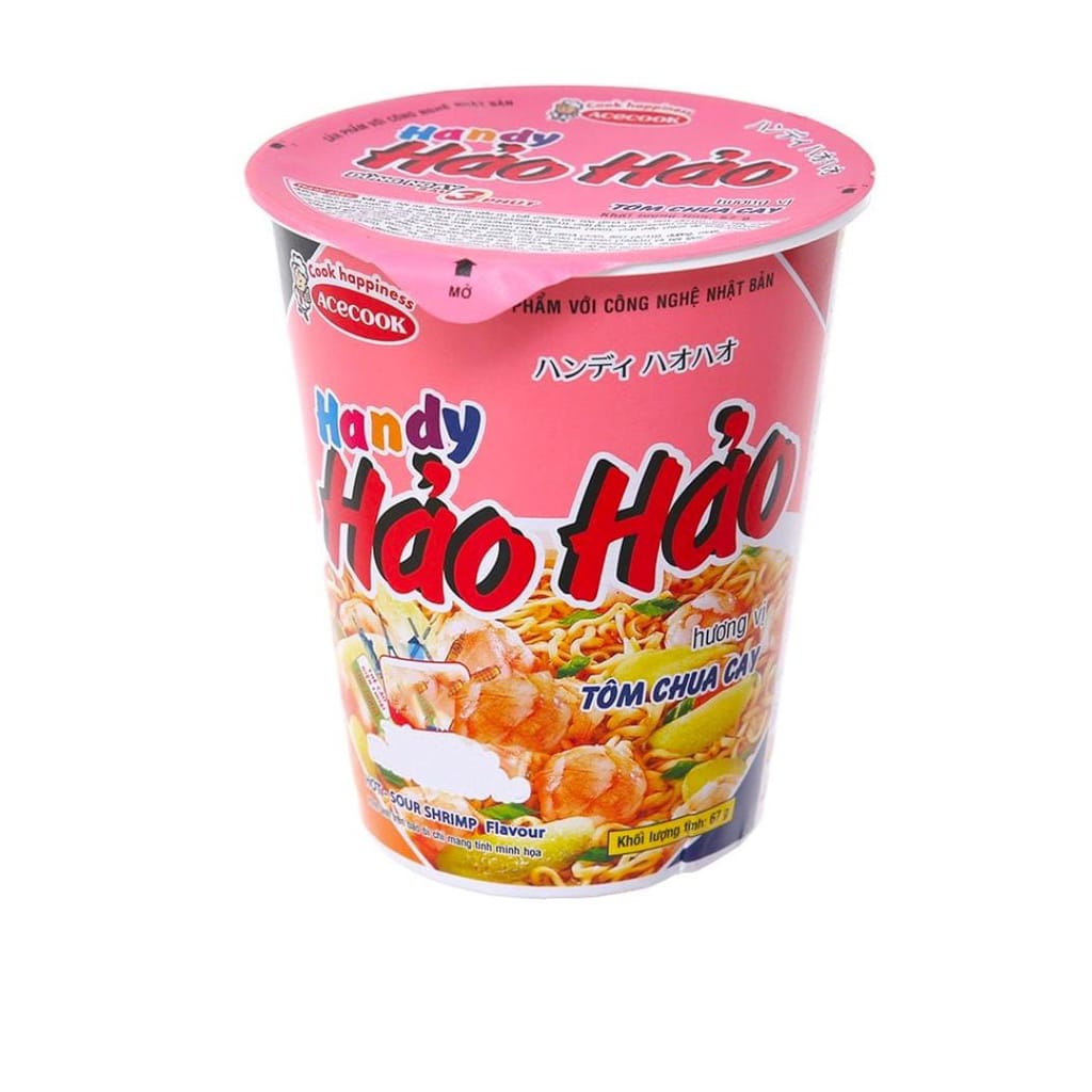 6 Cups Vietnamese Hao Hao Noodle with spicy and sour shrimp cup - Mi ...