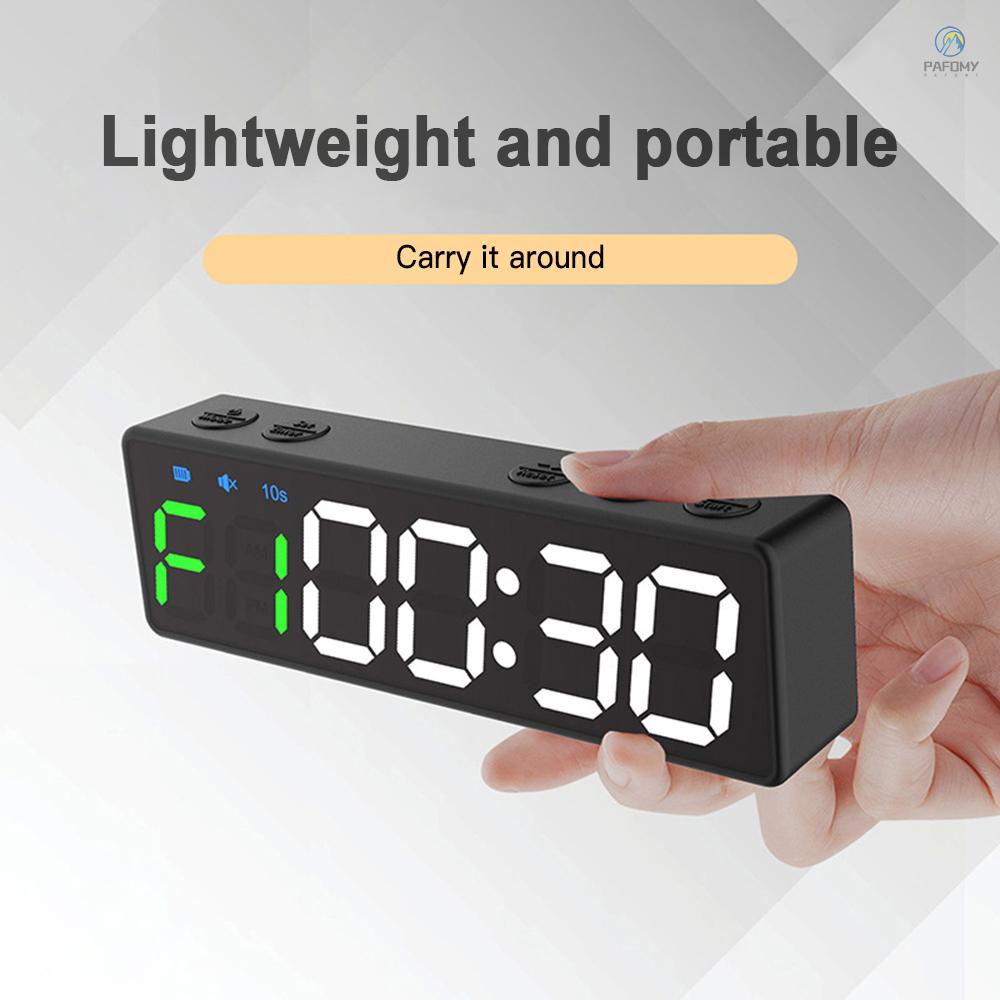 Pathfinder Mini Gym Timer Rechargeable Stopwatch Portable Countdown/up ...