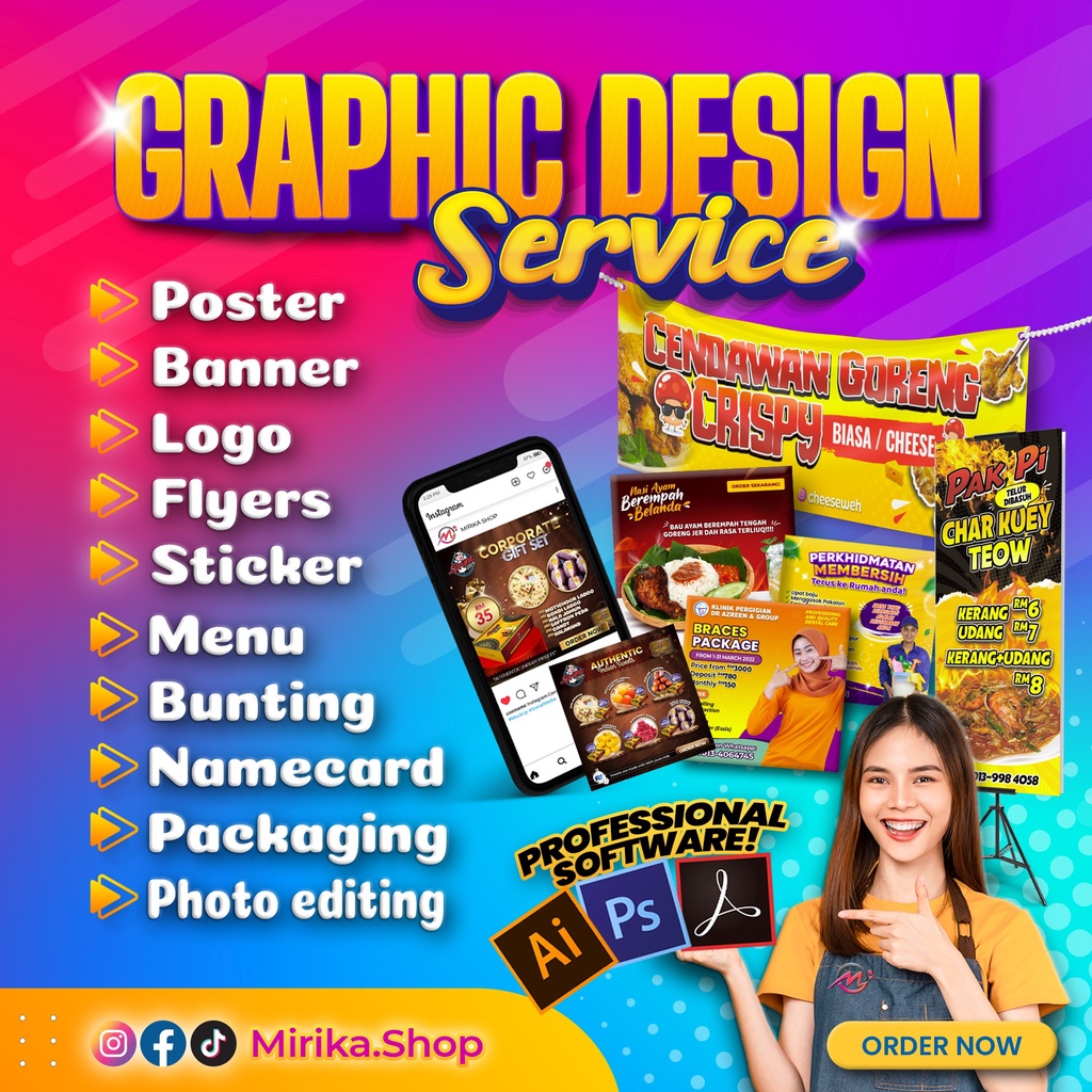 GRAPHIC DESIGN SERVICE GOOD QUALITY!!! Upah Design Banner, Poster ...