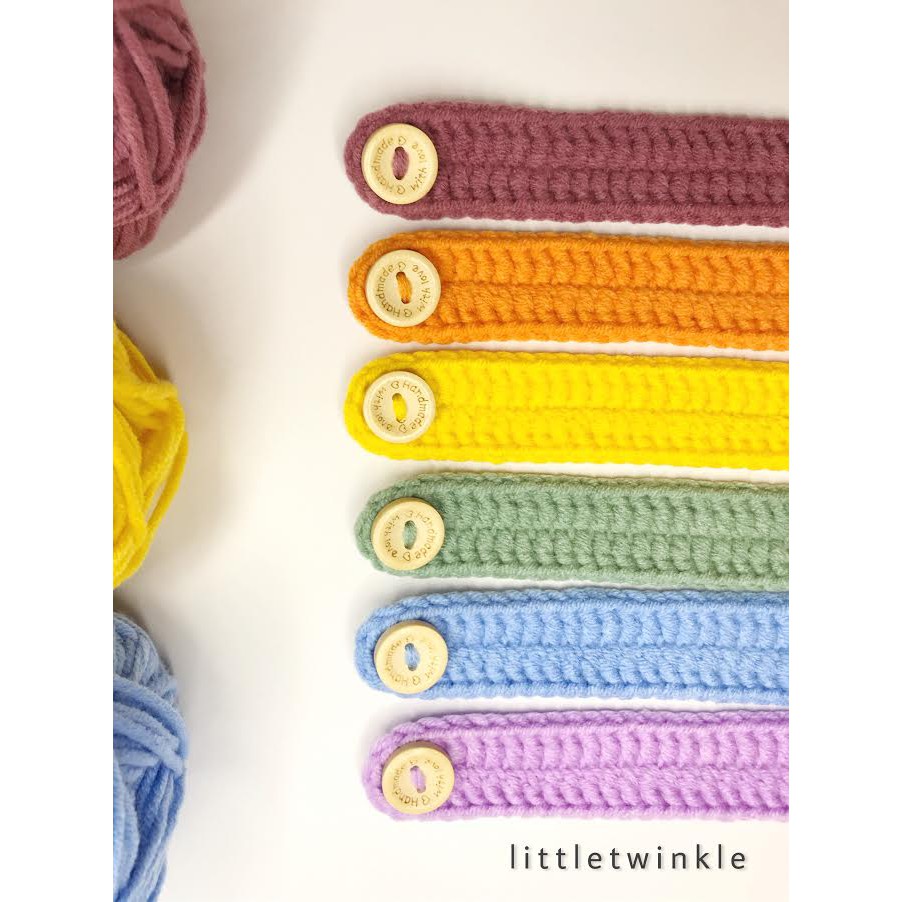 💕Msia ReadyStock💕 Handmade Rainbow Crochet Mask Extender / Mask Adapter ...
