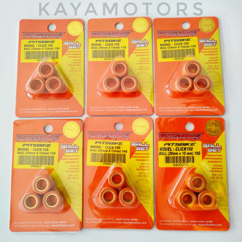 Pitsbike Flyball Click/pcx/adv 150 9g,10g,10g,12g,13g,14g,15g | Shopee ...