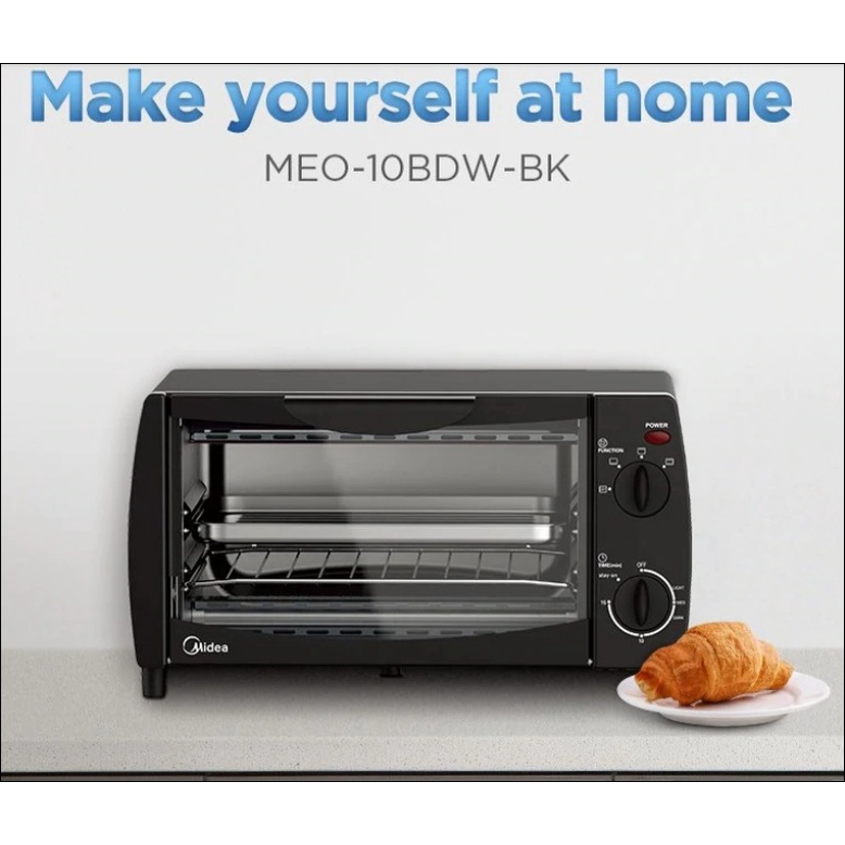 Midea MEO10BDW 10L Litre Oven Toaster White / Black Colour | Shopee ...