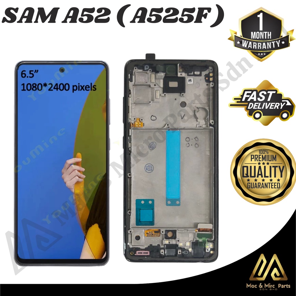 SAMSUNG A52 ( A525F ) ORIGINAL FULLSET LCD TOUCH DIGITIZER REPLACMENT PARTS (READY STOCK ...