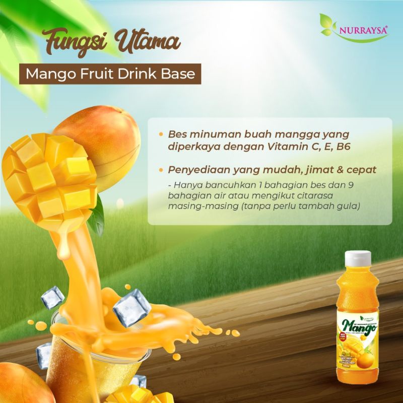 MANGO FRUIT DRINK BASE PATI MANGO DAN LIMAU HALAL BERSIH | Shopee Malaysia