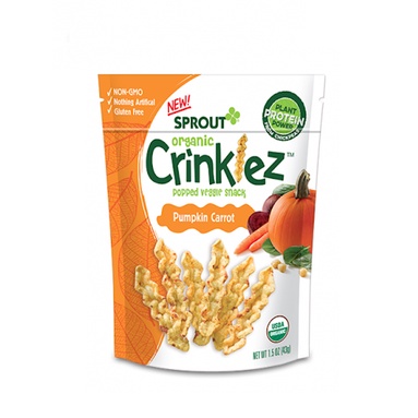 BABY FOOD Sprout Gluten Free Dairy Free Organic Crinklez Popped Veggie ...