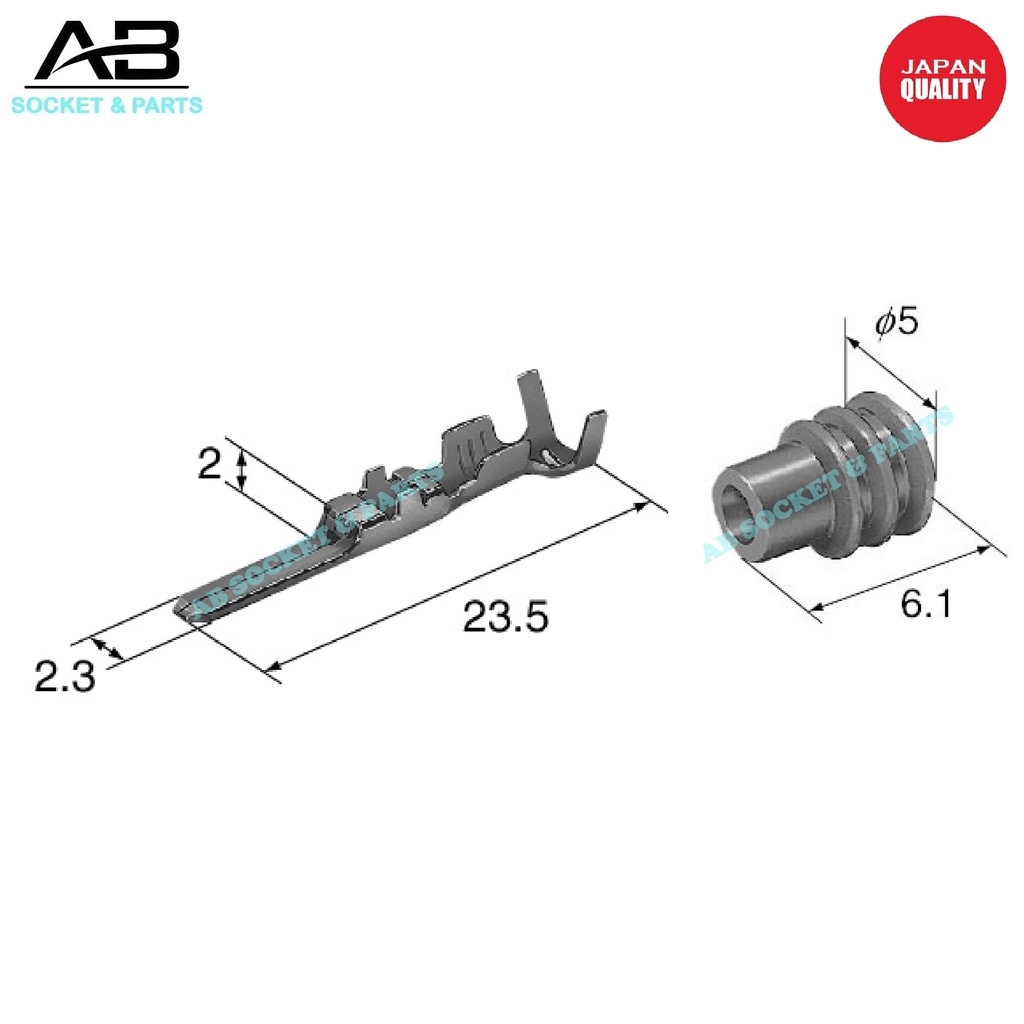2 Pin TOYOTA VIOS NCP42 NCP93,CAMRY 1AZ 2AZ-FE Fuel Injector Socket ...