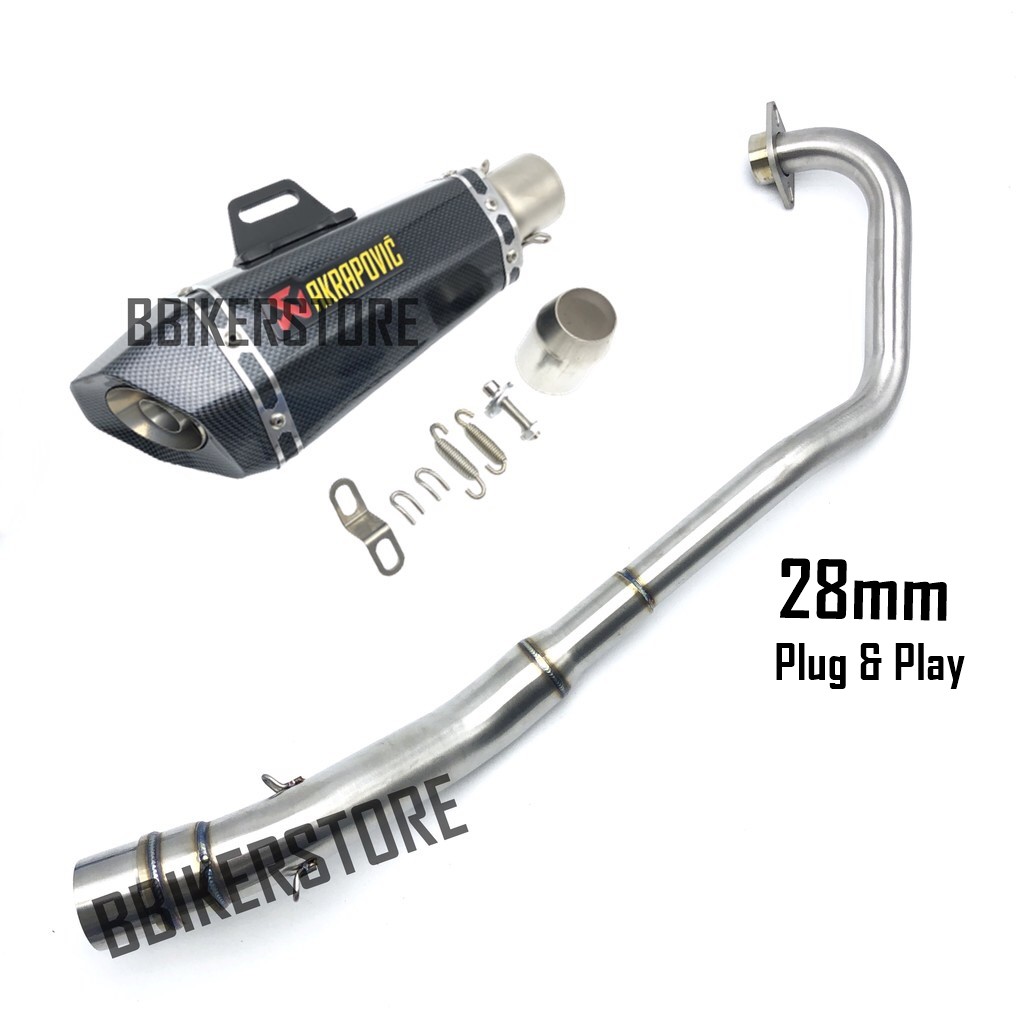 Yamaha Y15ZR v1 v2 LC150 y15 FULL SYSTEM EXHAUST muffler set Manifold ...