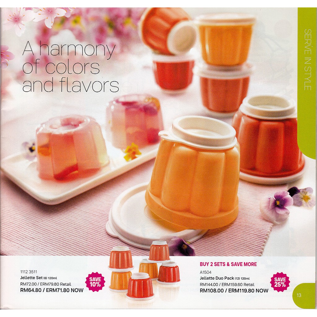 TUPPERWARE JELLETTE SET(6 PCS) | Shopee Malaysia