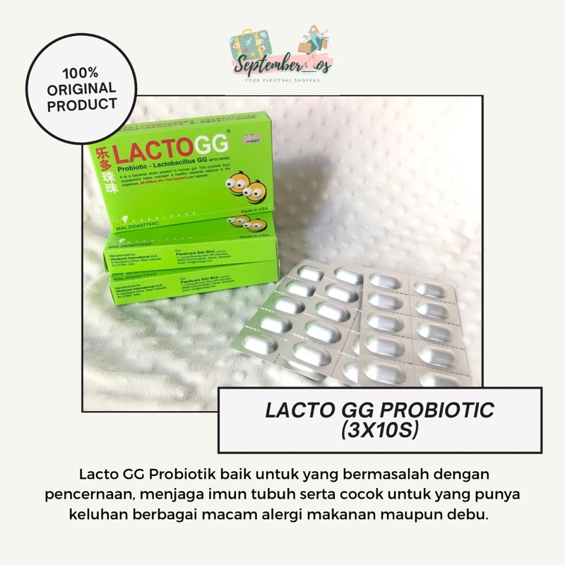 Lacto GG Probiotic- Lactobacillus GG 30s (Exp 01/2026) | Shopee Malaysia