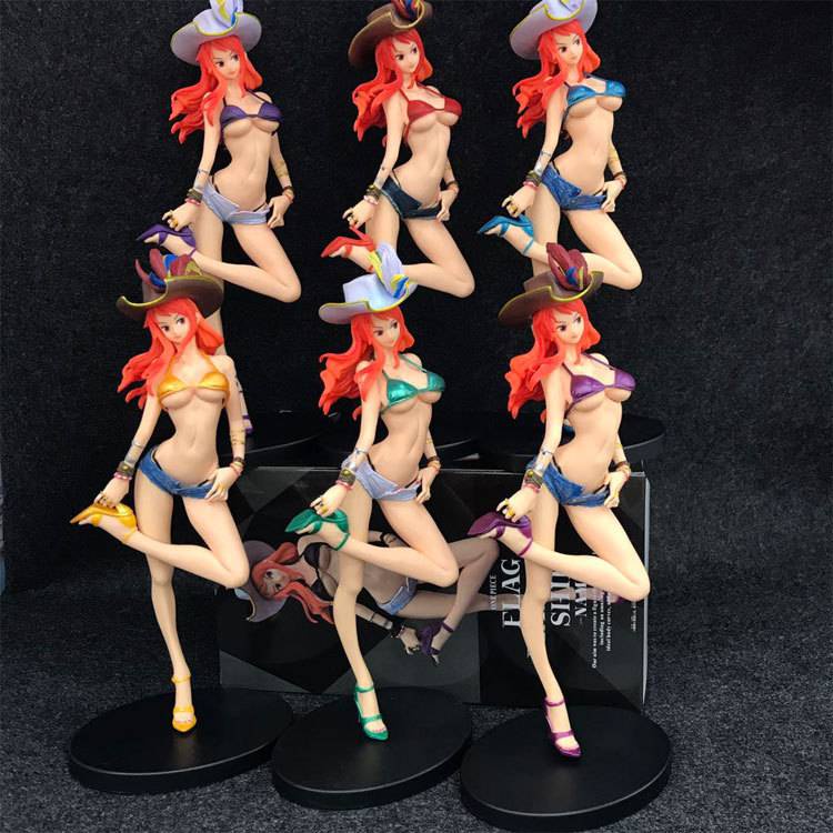 【Cowboy Nami】One Piece Multicolor Nami FDS Cowboy Pirate Group Vertical Scenery Figure Figure海贼王 ...