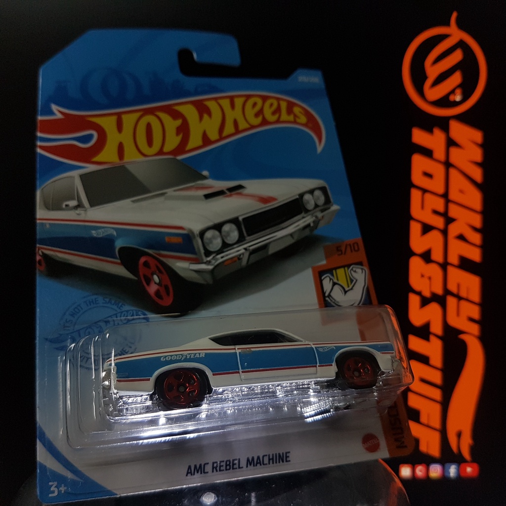 Hot Wheels MUSCLE MANIA AMC REBEL MACHINE | Shopee Malaysia