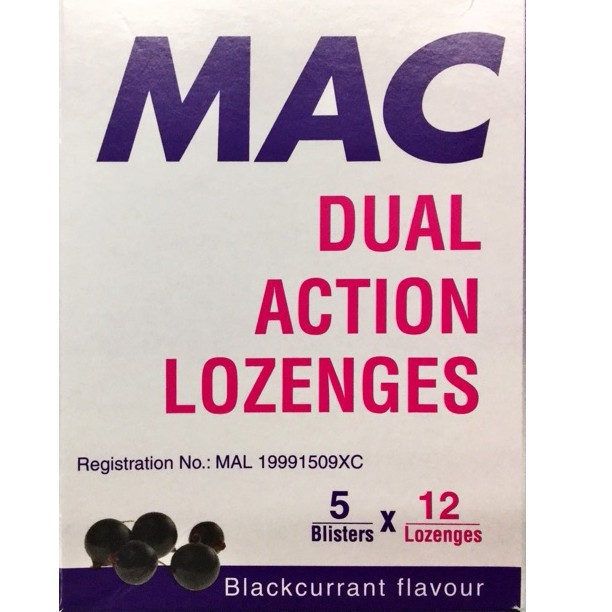 MAC DUAL ACTION LOZENGES [EXP : 02/2027] | Shopee Malaysia
