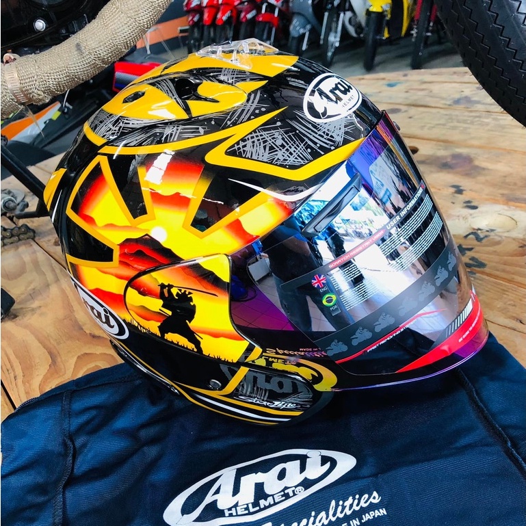Arai Pedrosa Samurai Sticker Tanam Motogp Honda Repsol Dani Pedrosa ...