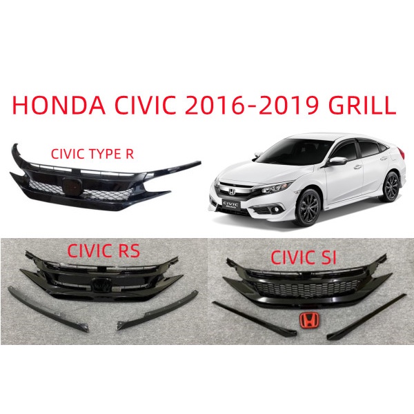 HONDA CIVIC FC 2016/2019 SI RS TYPE R FRONT GRILL | Shopee Malaysia