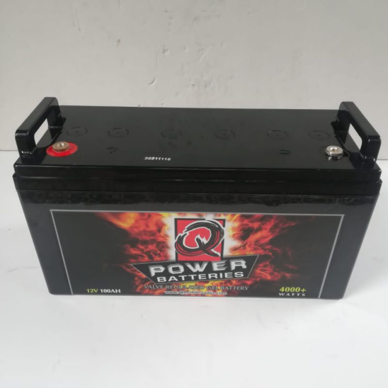 Q-Power 12V 100AH Valve Regulated Gel CAR Audio Battery | Shopee Malaysia