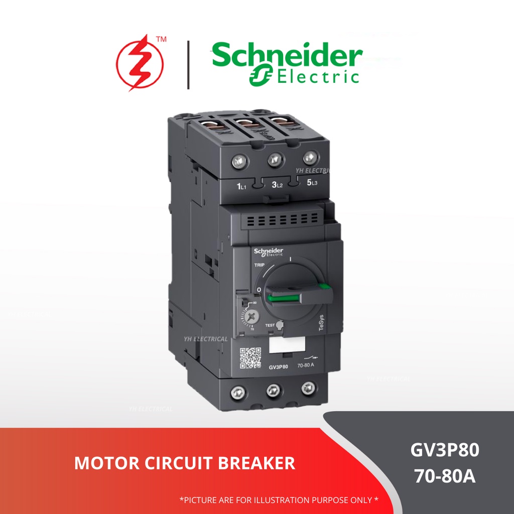 SCHNEIDER gv3 Motor Circuit Breaker GV3 Thermal Magnetic, Screw Clamp ...