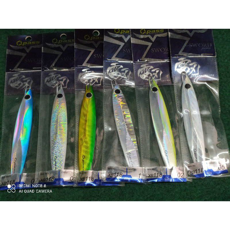 🇲🇾 OPASS JIG SWORD XB118 60g 80g FAST JIG / SLOW JIG # HOT ITEM 🔥 ...