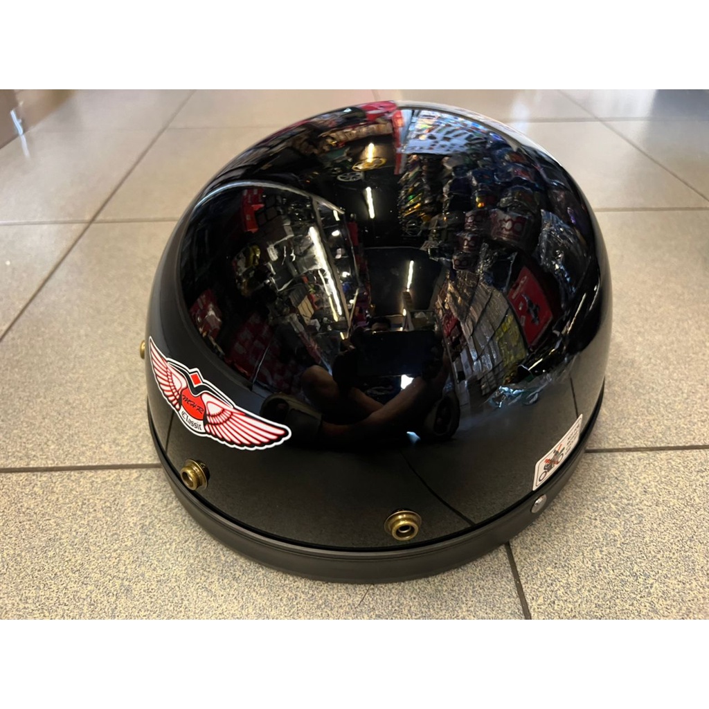 HELMET STEG STENG MHR ORIGINAL 100% ORI BLACK HELMET HALFCUT MHR KYT ...