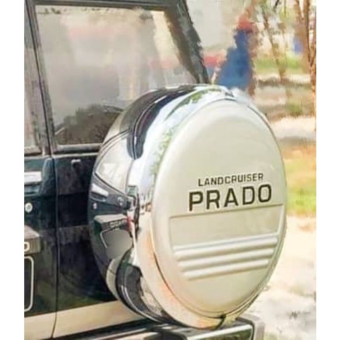Toyota Prado 265/70R16 Spare Tyre Cover. ABS Chrome | Shopee Malaysia