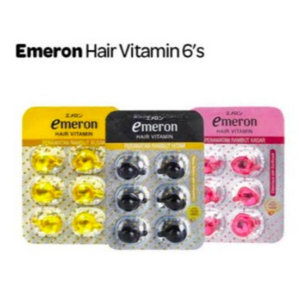 1 Blister Contents 6pc Emeron Hair Vitamins | Shopee Malaysia