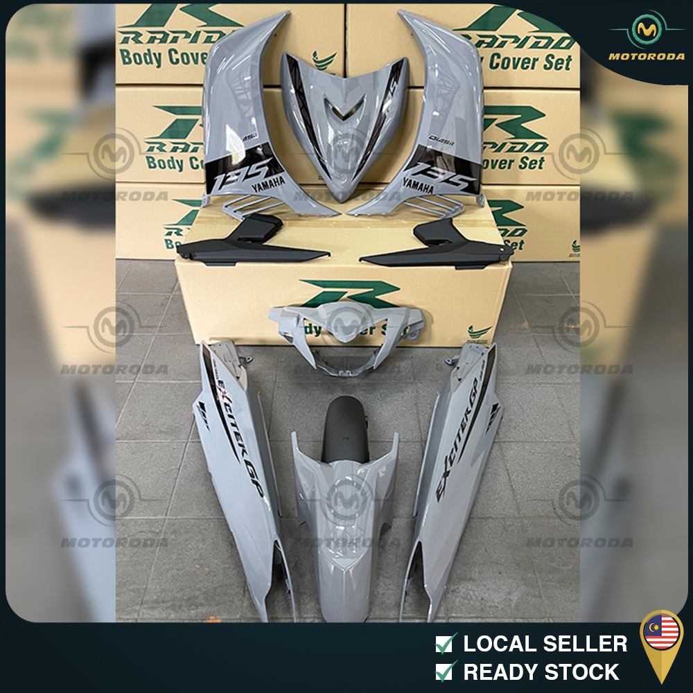 Rapido Cover Set Assembly LC135 V2/V3 Exciter GP-135(Sticker Tanam ...