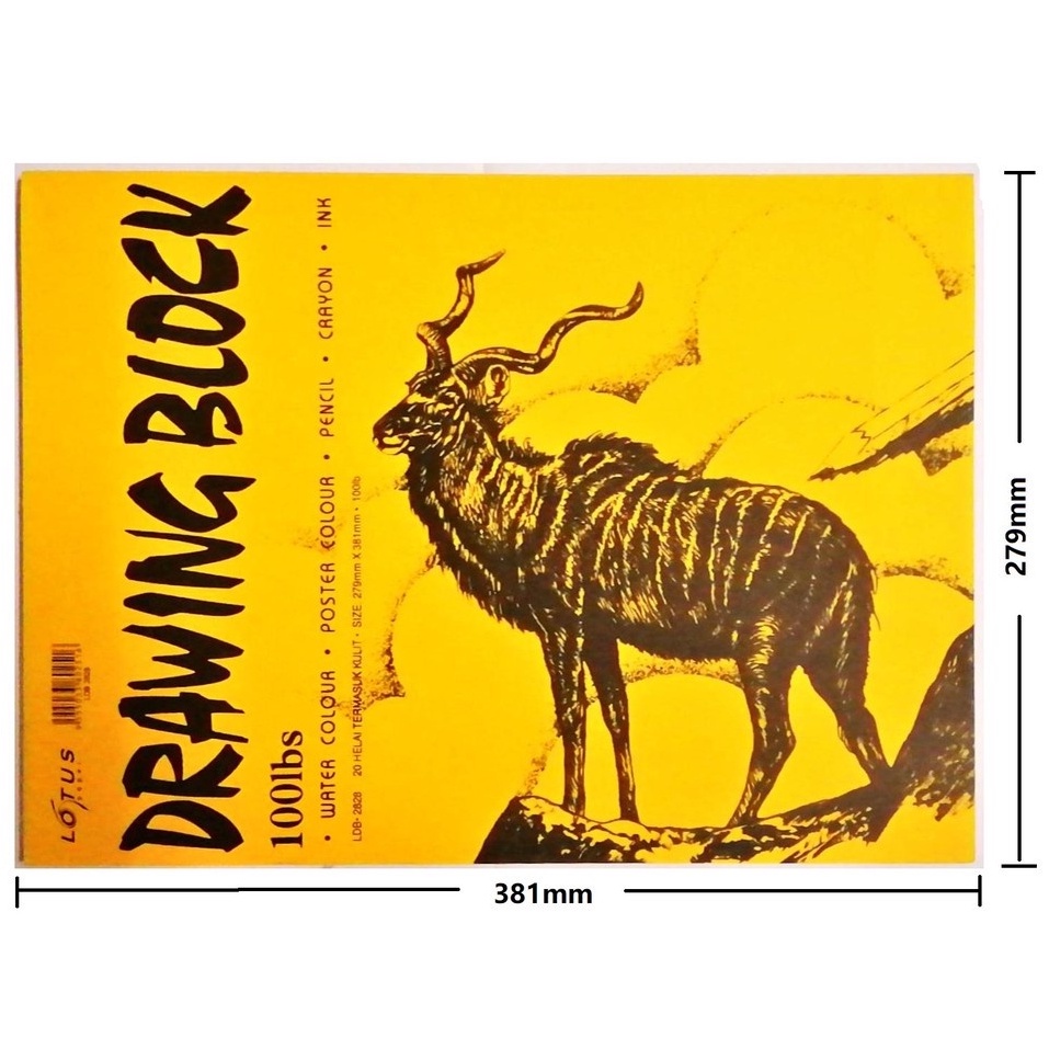 B4 Drawing Block 135gsm / 165gsm -20's Including Cover (READY STOCK ...