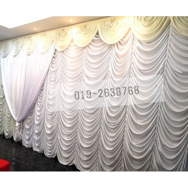 🌟HOT🌟 BACKDROPS for Stage Event Decoration, Langsir Pelamin, Wedding ...