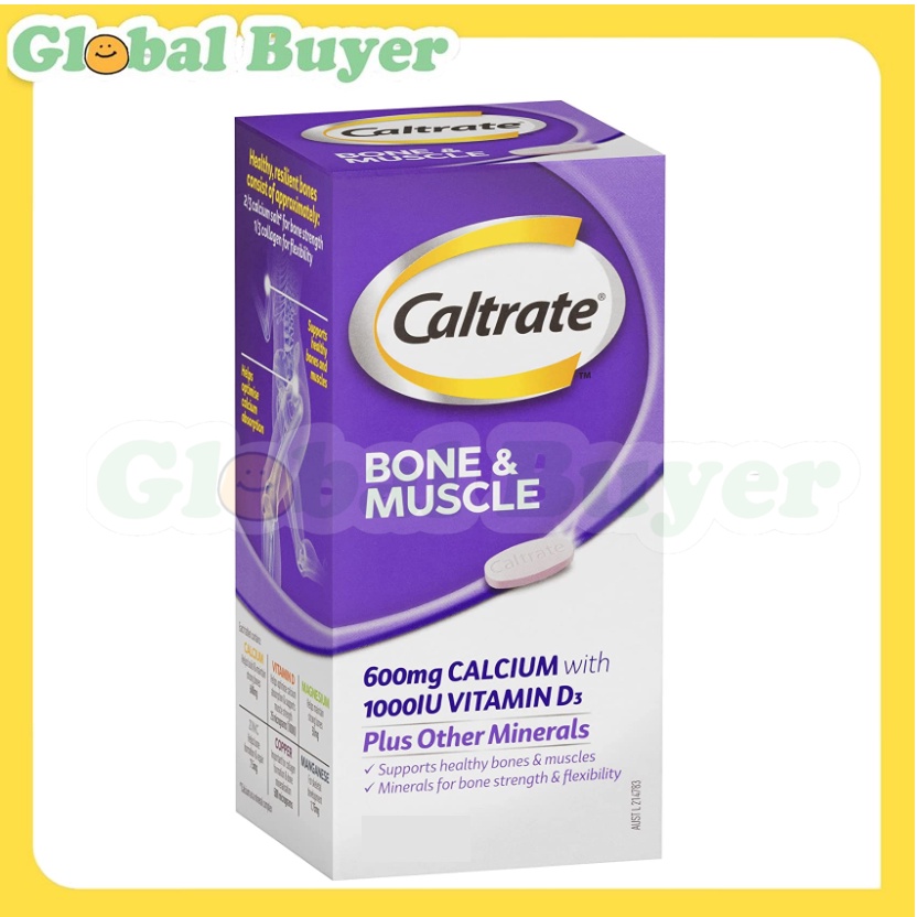 Caltrate Bone And Muscle Health Plus Minerals 60 Tablets Shopee