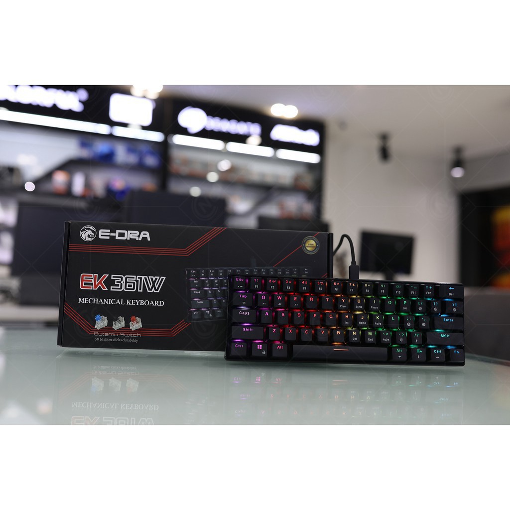 E-dra Mechanical Keyboard EK361W Bluetooth - Wireless Mechanical ...